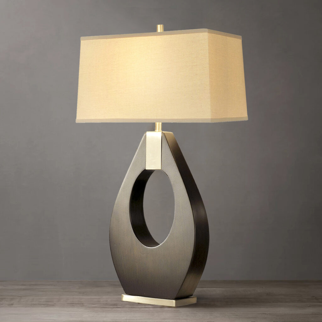 Tambo Accent Table Lamp - Dark Walnut