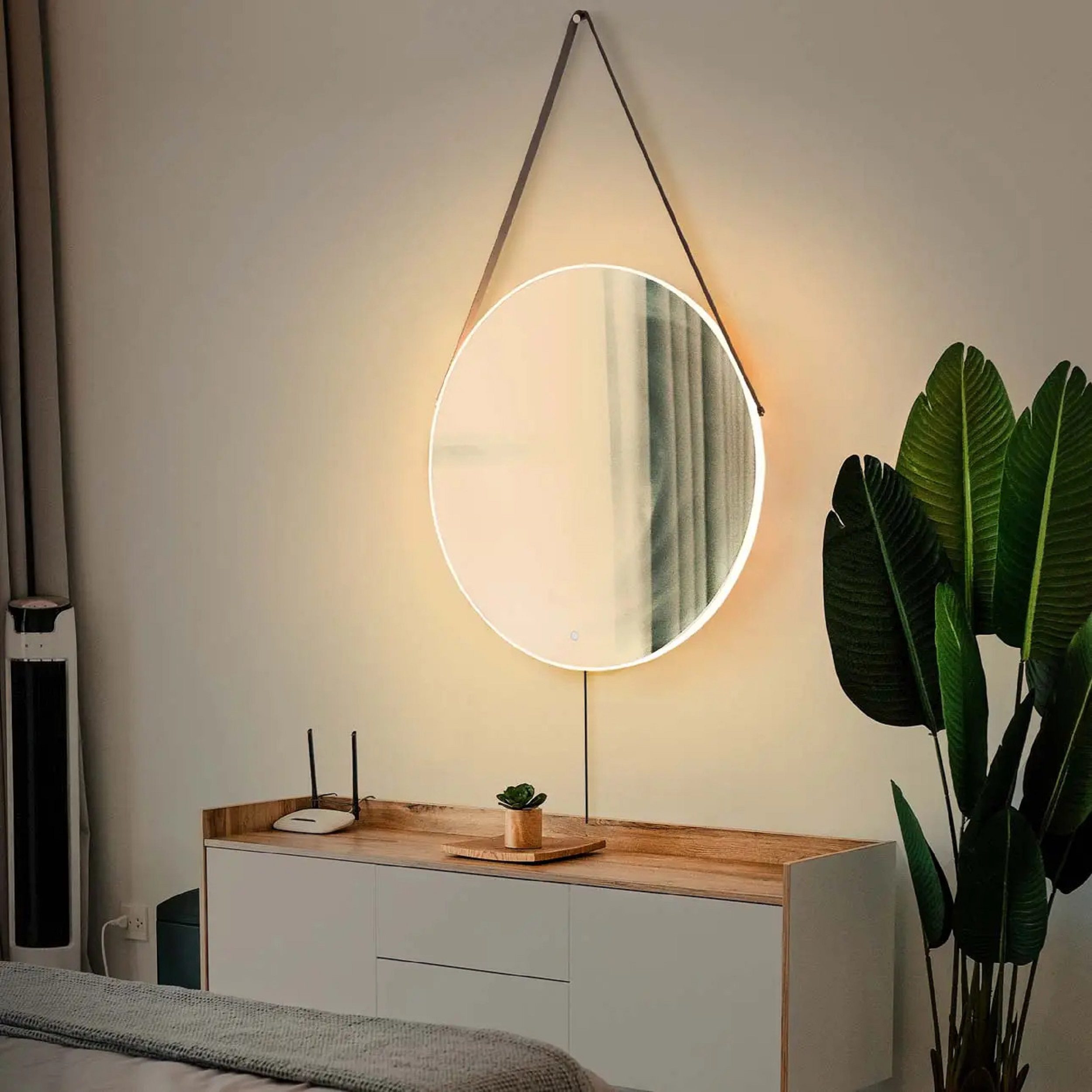 Aurora 36″ Round Backlit LED Wall Mirror - NOVA of California