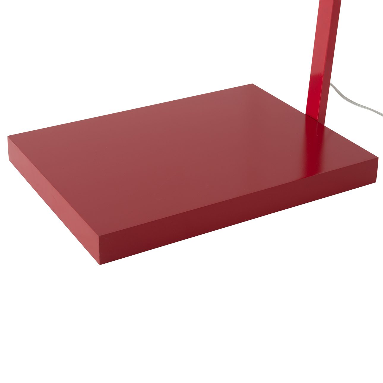 Stretch Arc Floor Lamp – 87″, Red Finish, Step Switch, Sturdy ...