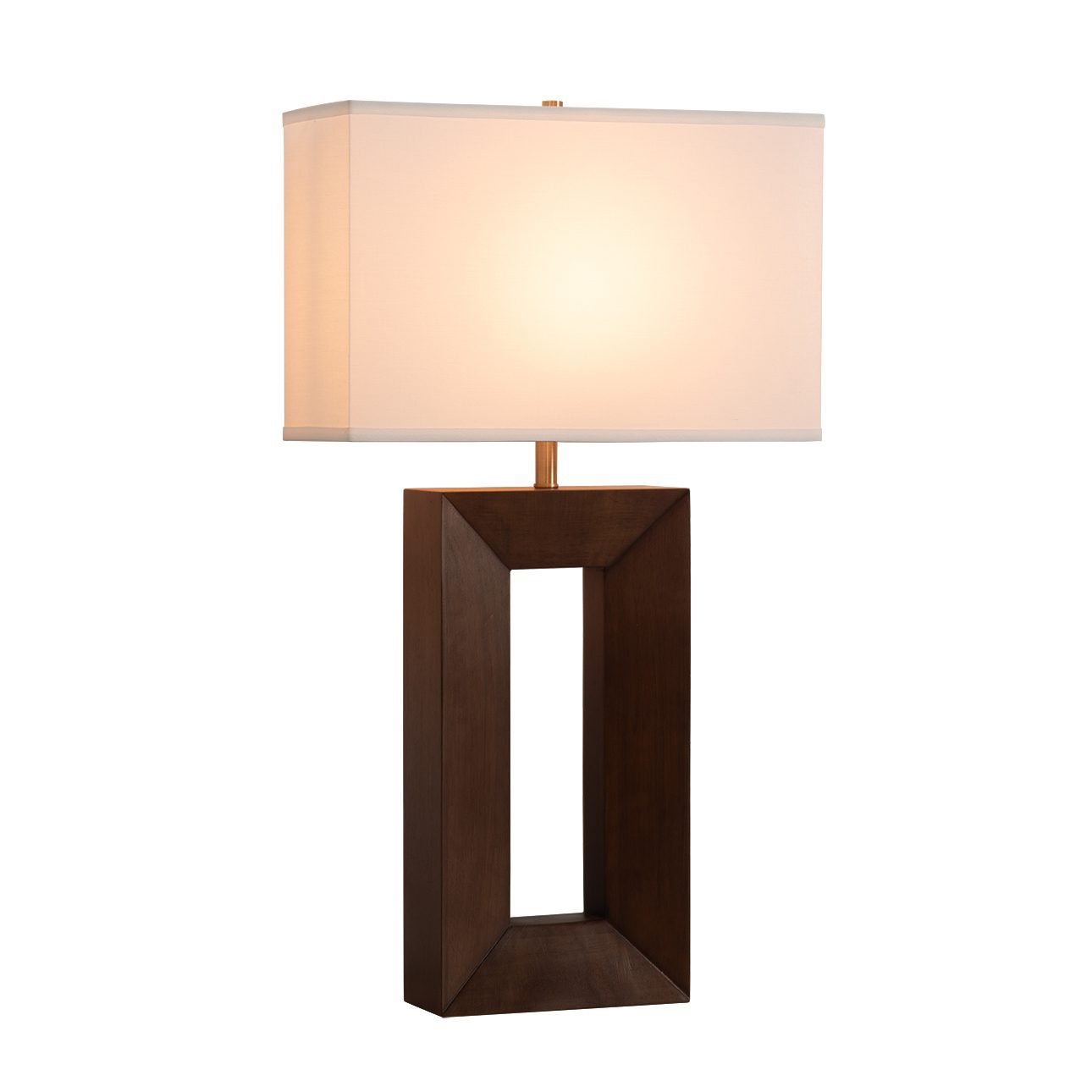 Julie Standing Table Lamp - Dark Walnut