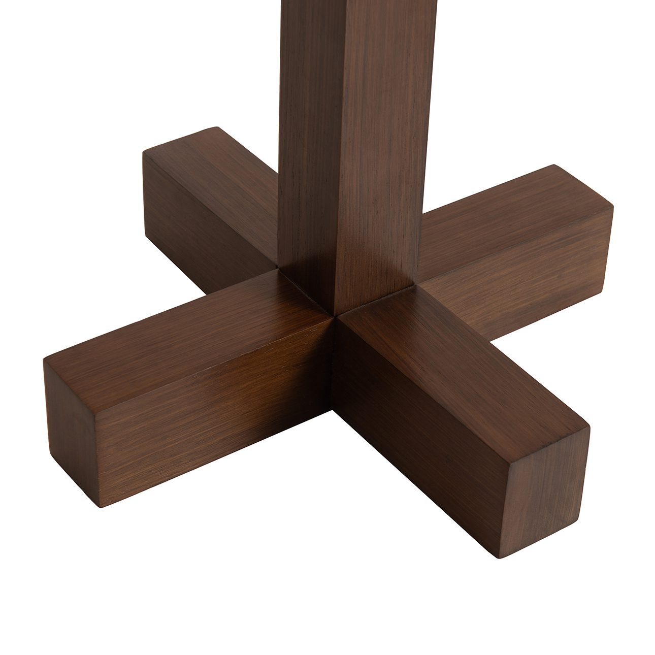 Swiss Cross Table Lamp - Dark Walnut