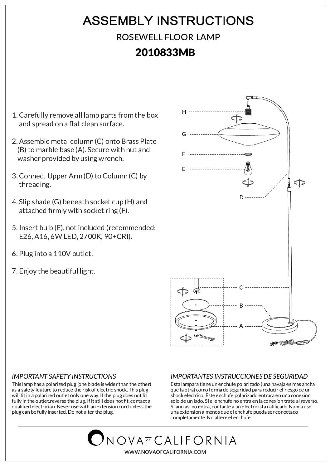 Roswell Floor Lamp – Matte Black Finish, Handcrafted Shinpuru-sa Linen ...